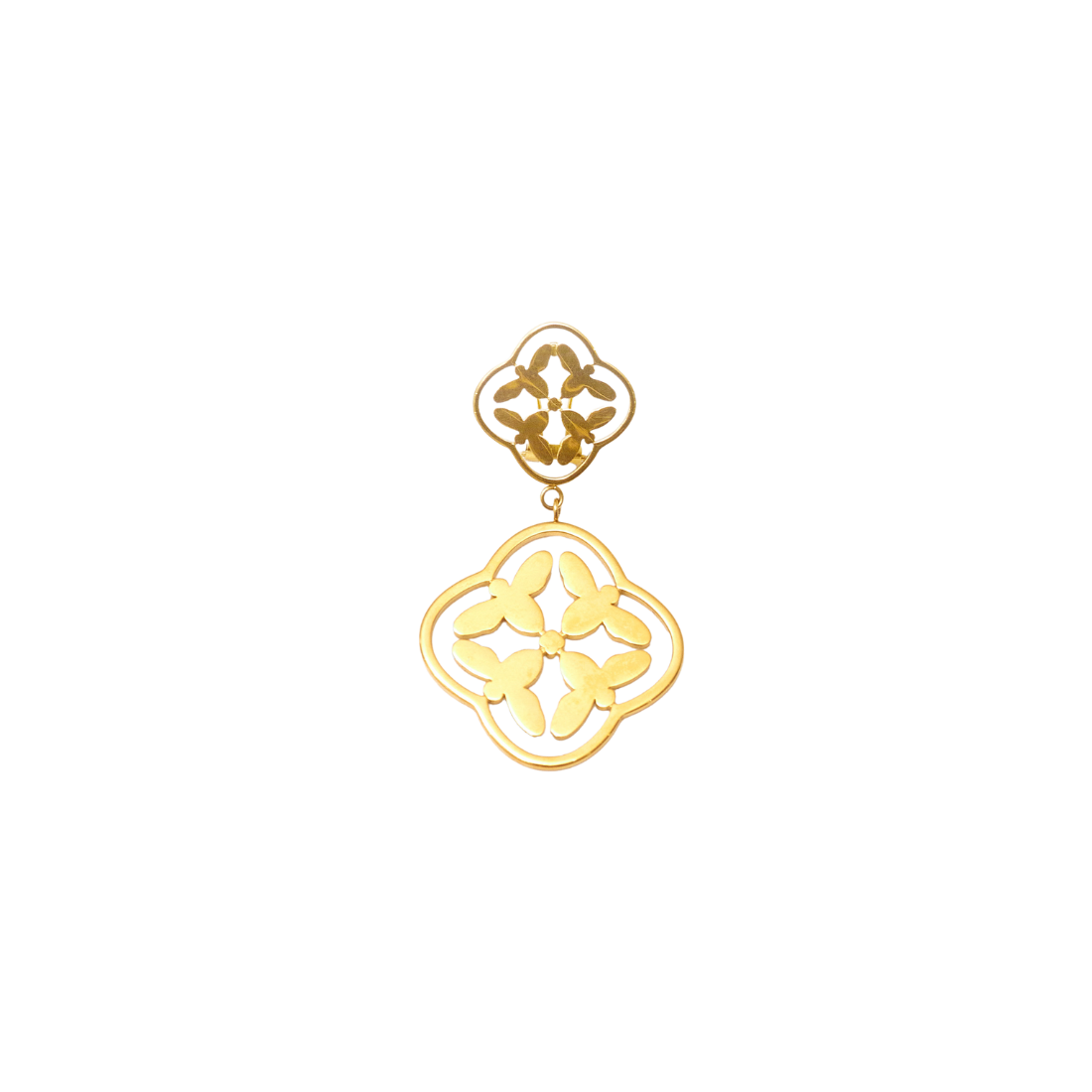 Onalaja Emblem Drop Earrings (Gold)